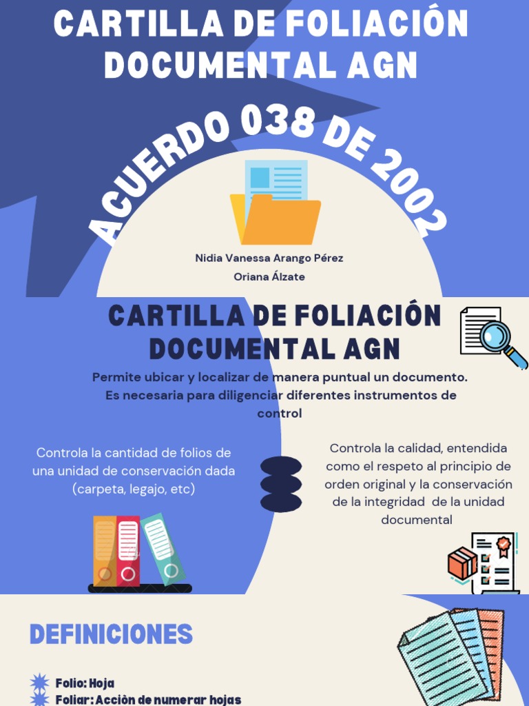 Guía de Foliación Documental AGN | PDF