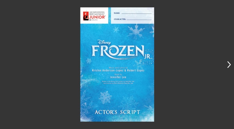 Disney's Frozen JR. - Actor's Script by Music Theatre International ...