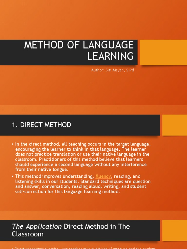 Method of Language Learning | PDF | Applied Psychology | Human ...