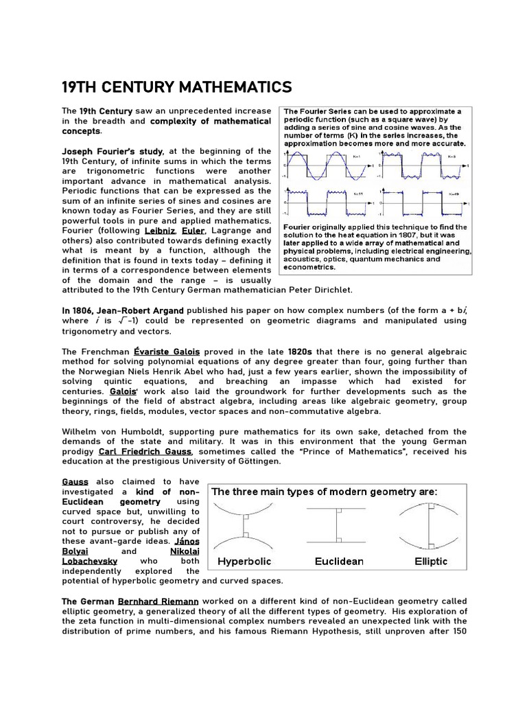 19th, 20th Century | PDF | Mathematics | Geometry