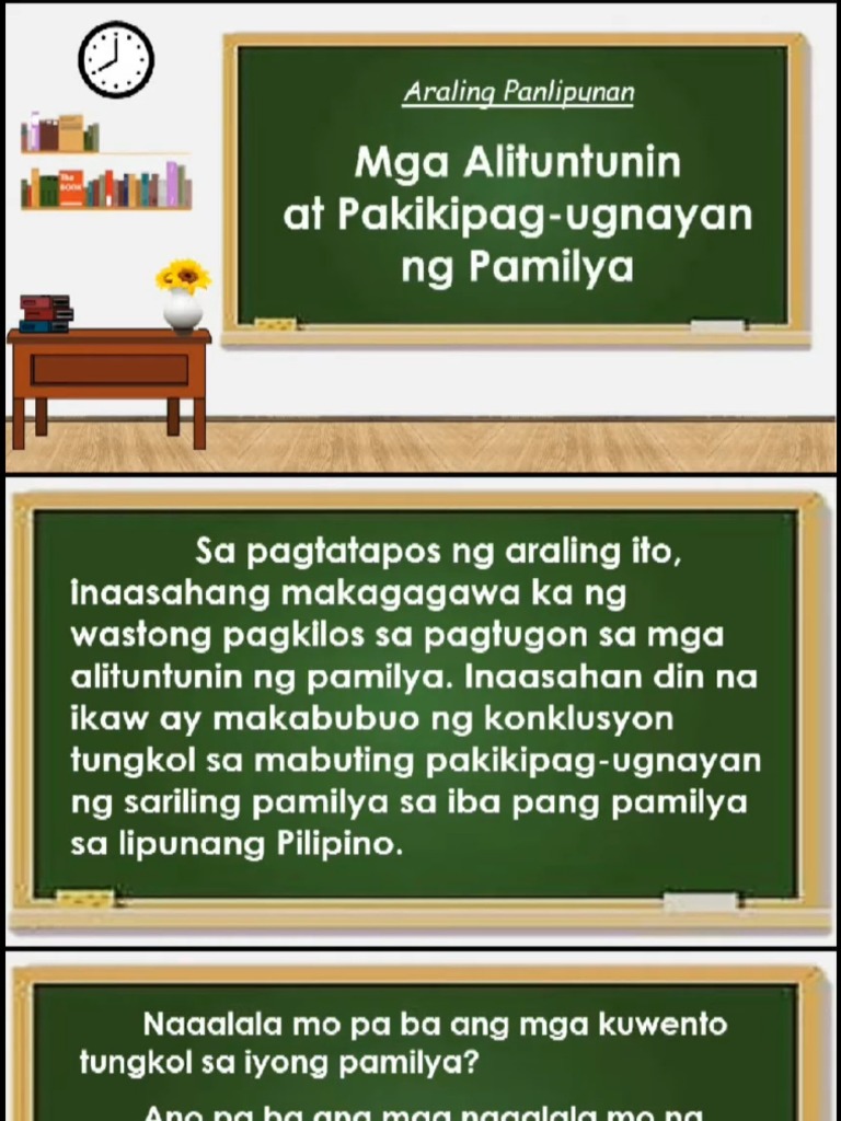 Mga Alituntunin at Pakikipag-Ugnayan Sa Pamilya | PDF