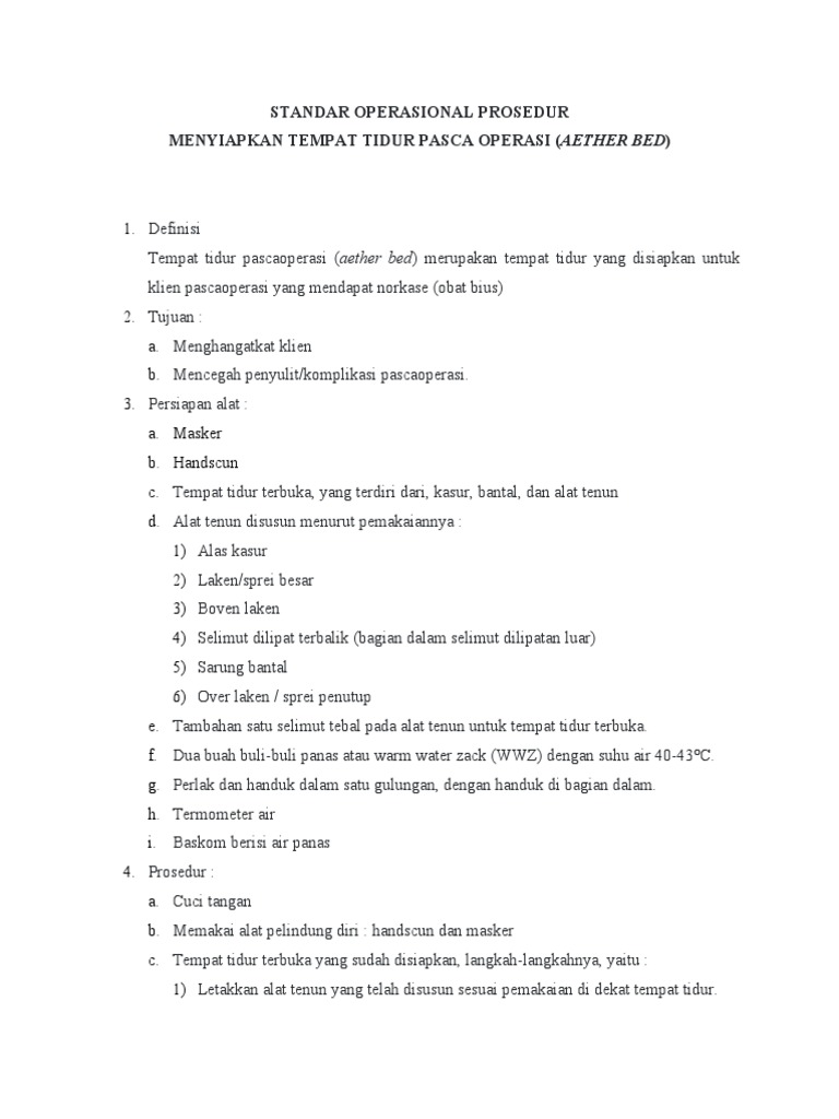 Sop Aether Bed | PDF