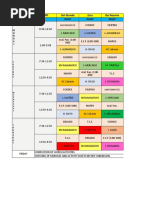 Sample Class Program Sy 2024-2025 | PDF | Philippines