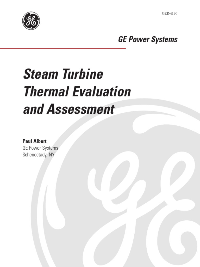 Ger 4190 Steam Turbine Thermal Evaluation Assessment | PDF