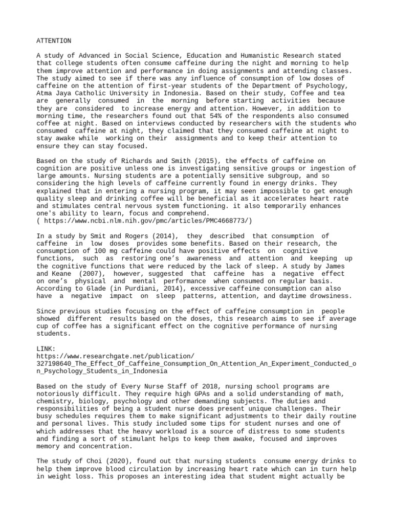 RRL2 | Download Free PDF | Caffeine | Stimulant