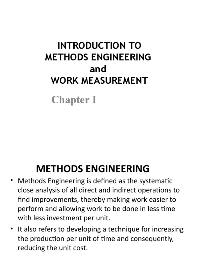 Chapter I Intro To Methods Eng'g | PDF | Science And Technology | Human ...