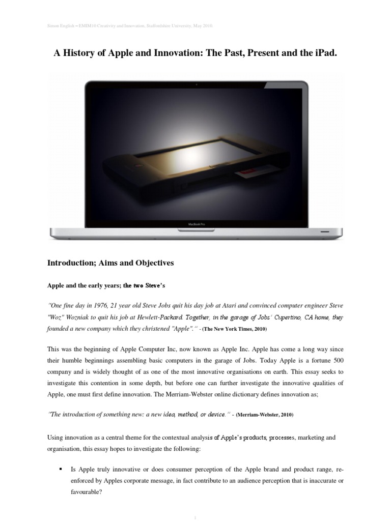 Apple: A Legacy of Innovation | PDF | Apple Inc. | Accessibility