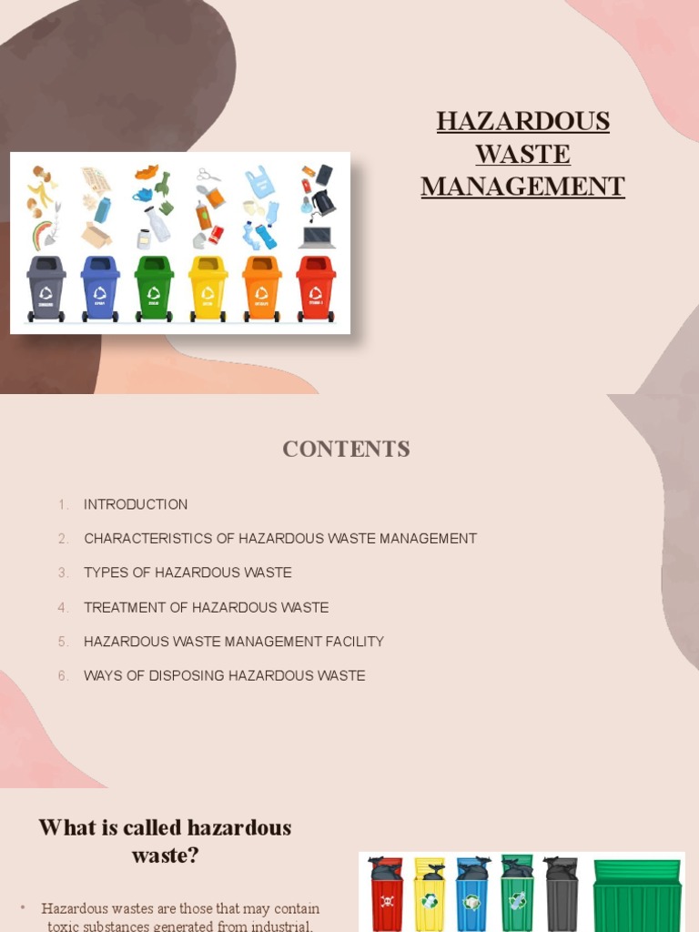 Hazardous Waste Management | PDF | Waste | Incineration