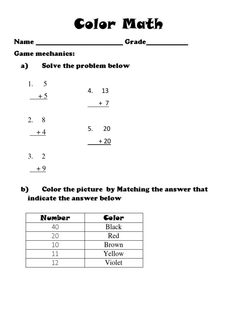 Color Mat1 | PDF