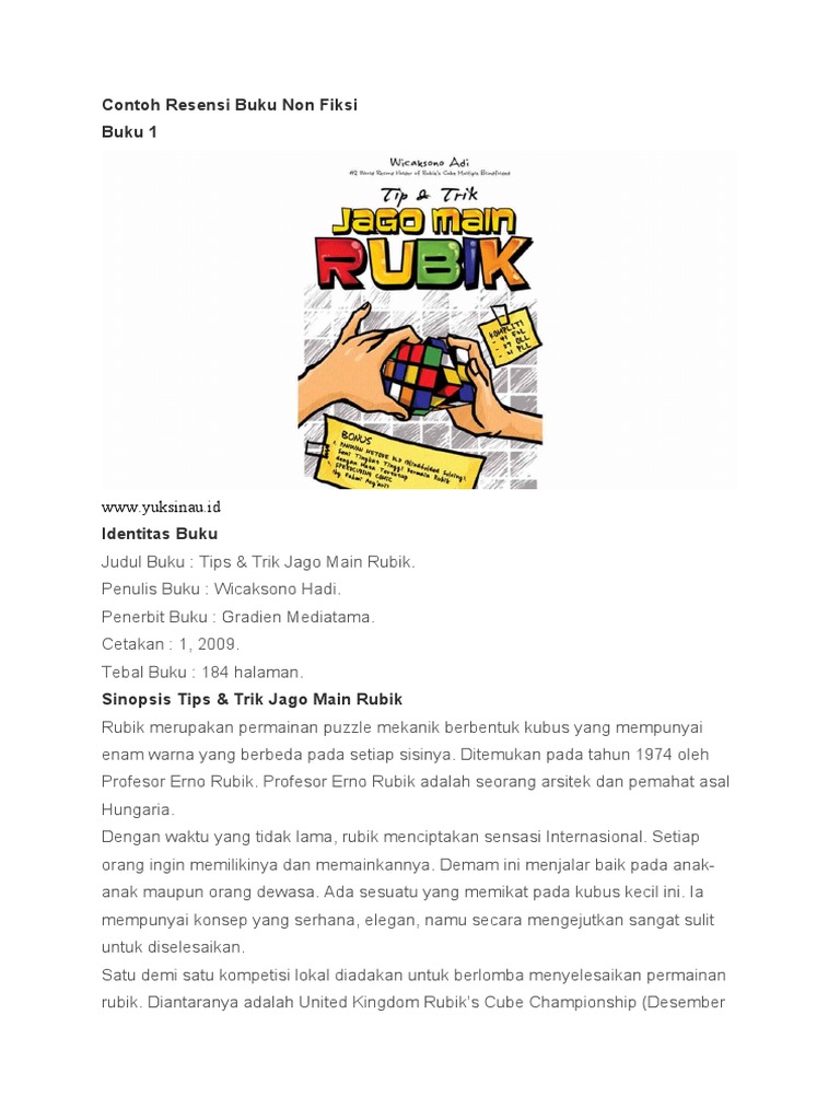 Contoh Resensi Buku Non Fiksi Pdf