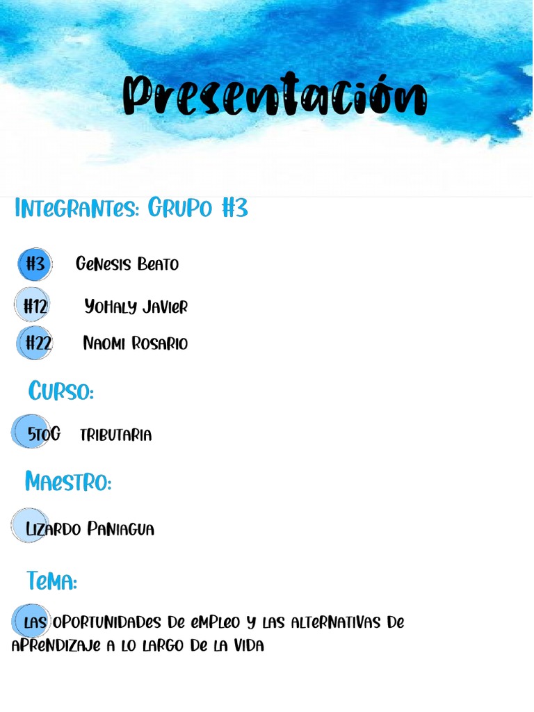 Fol#3 5to | PDF | Business | Aprendizaje