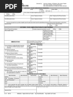 Florida School Entry Health Exam Form | PDF | Tuberculosis | Health Care