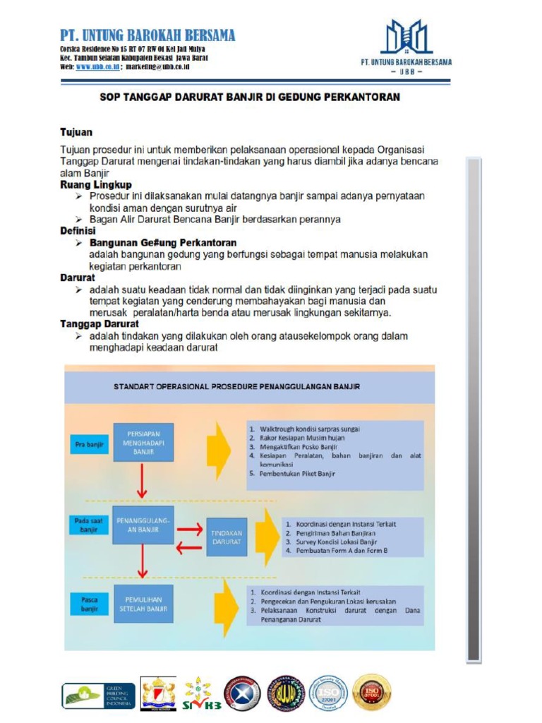 SOP Tanggap Darurat Banjir | PDF