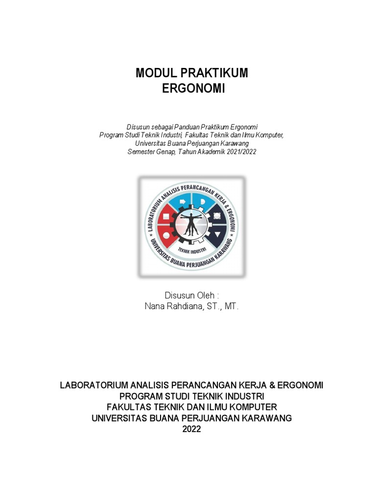 Modul Praktikum Ergonomi 2022 | PDF