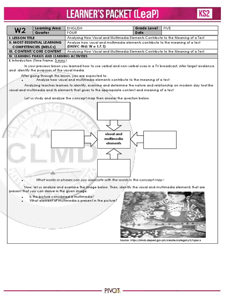Q4 English 5 Week2 | PDF | Multimedia | Graphics