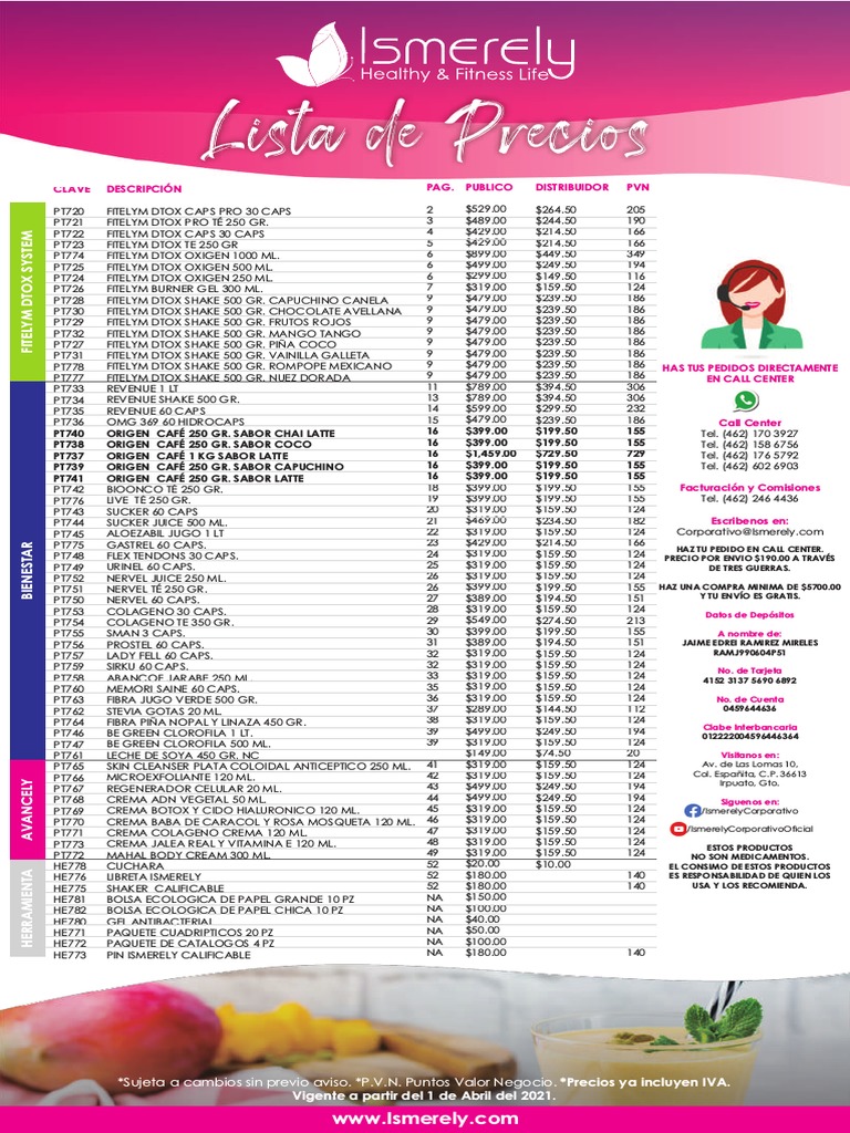 Catalogo Ismerely Corregido Agosto 2020 | PDF