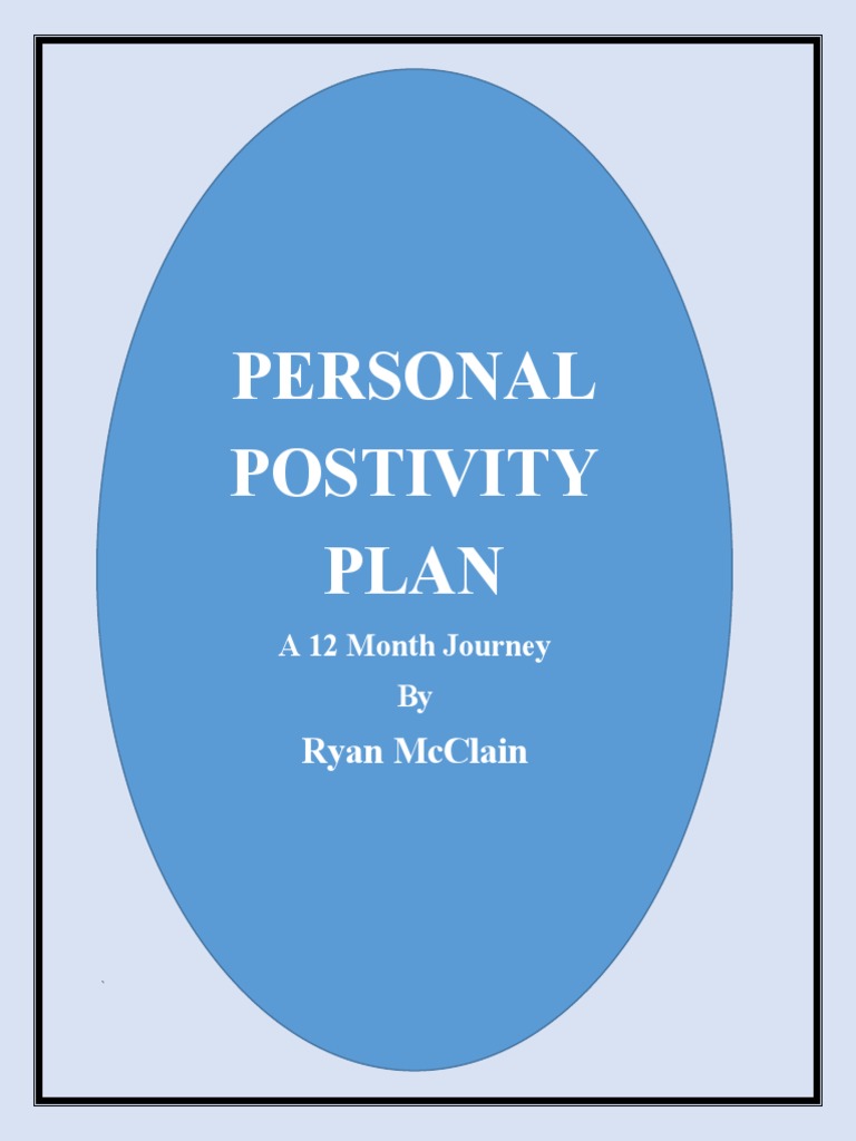 Personal Positivity Plan Final 1 | PDF | Flow (Psychology) | Attachment ...
