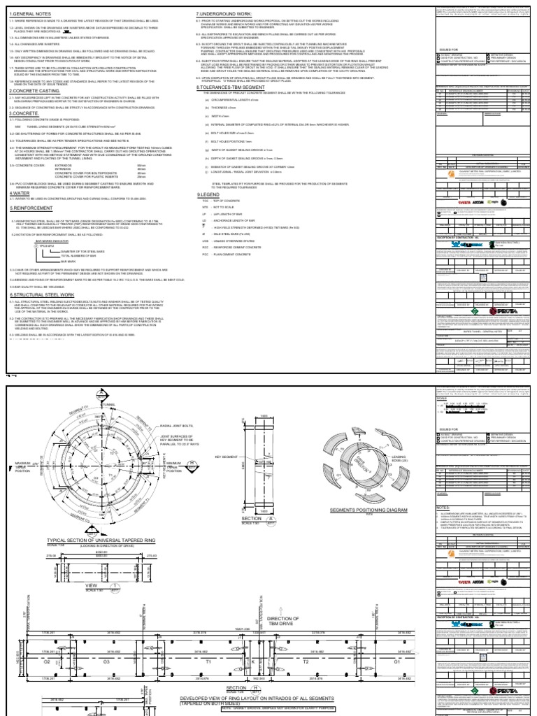 Surat Metro General Arrangment Drawings | Download Free PDF | Concrete ...