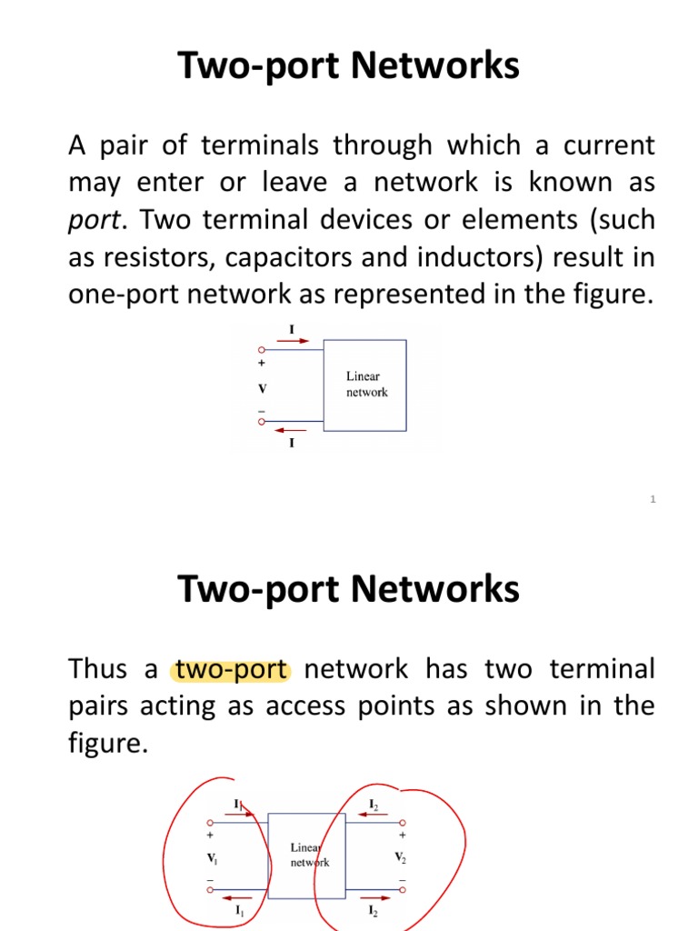 Two Port+Networks | PDF | Electrical Impedance | Electrical Engineering