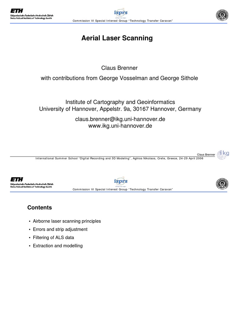 Aerial Laser Scanning | PDF | Inertial Navigation System | Optics