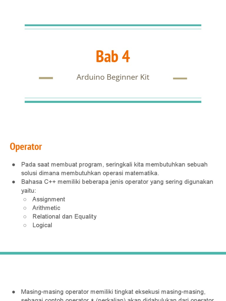 Belajar Operator dan Percabangan | PDF | Metode & Bahan Ajar