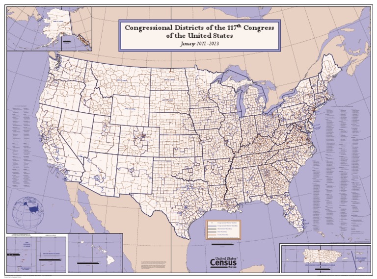 Congressional Districts of The 117 Congress of The United States | PDF