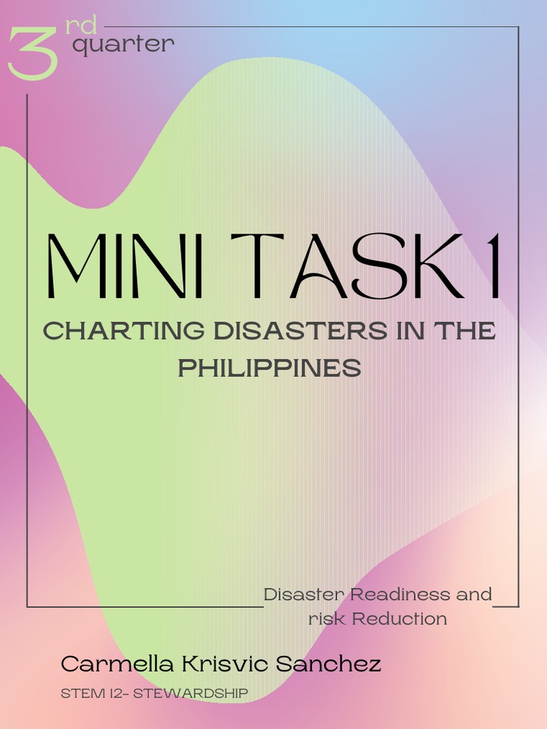 DRR - Mini Task 1 | PDF | Volcano | Earthquakes