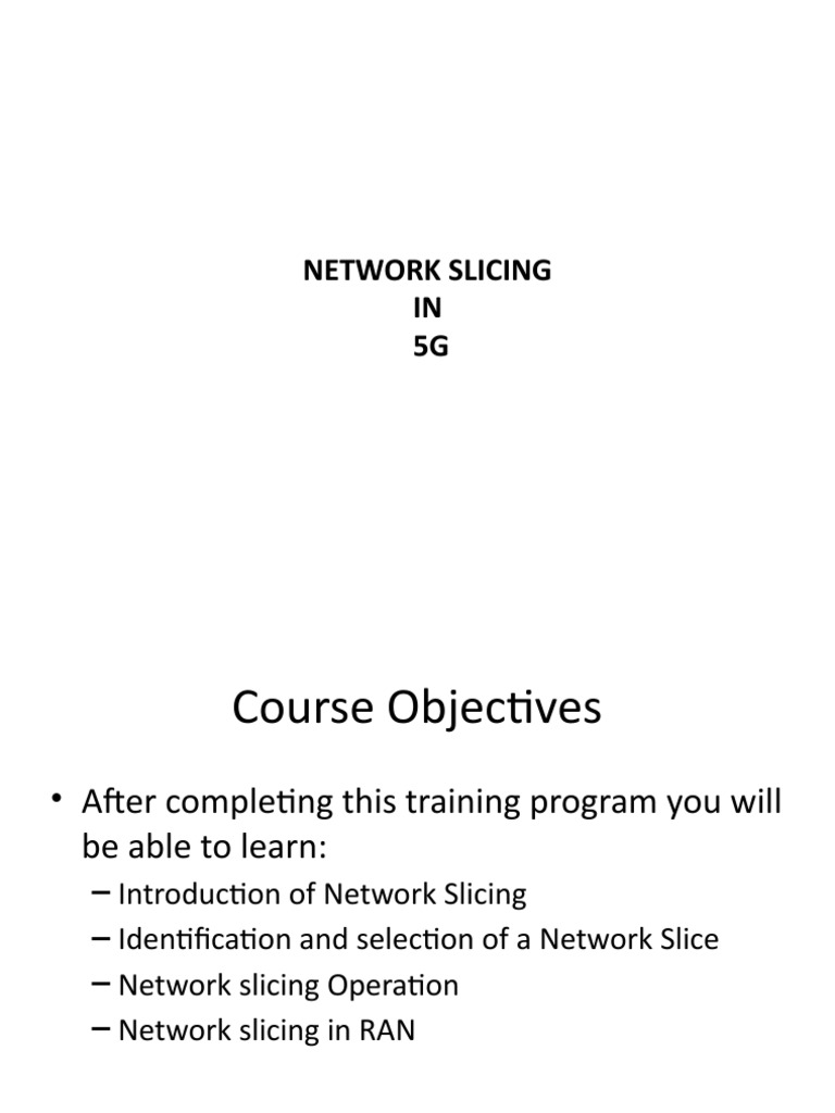 5G Network Slicing Introduction | PDF | Computer Network | Computer Science