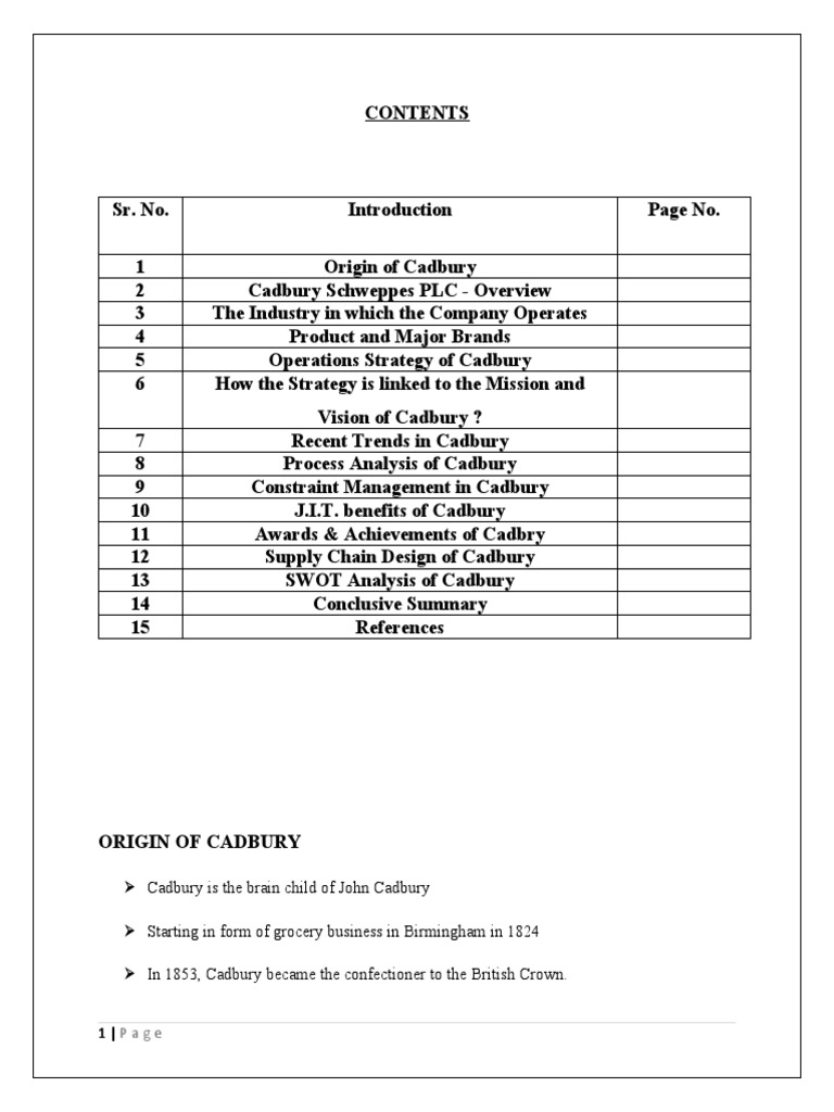 Cadbury: Strategy, Trends, and Analysis | PDF | Business | Economies