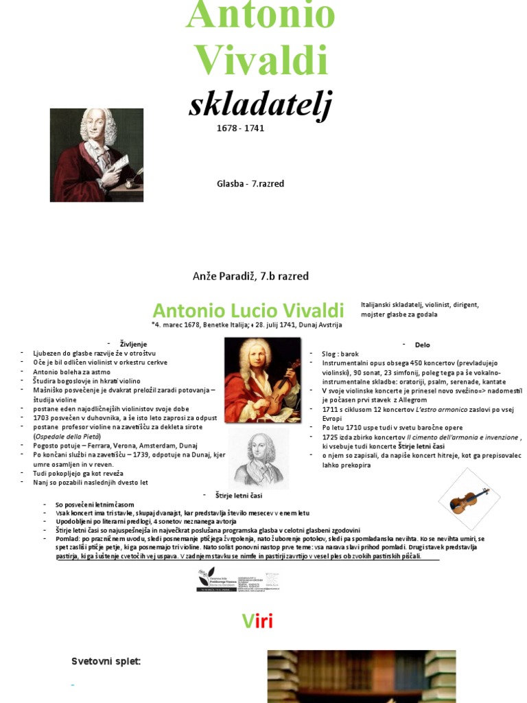 A Vivaldi | PDF