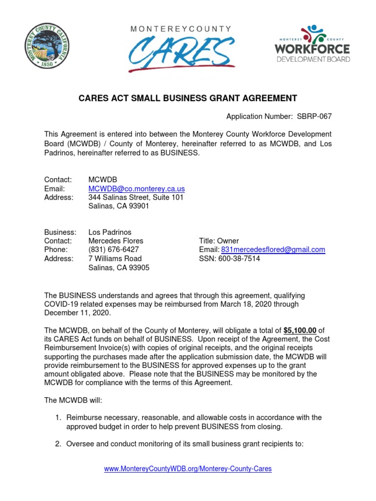 Sbrp-067 SBRP Agreement | PDF | Indemnity | Justice