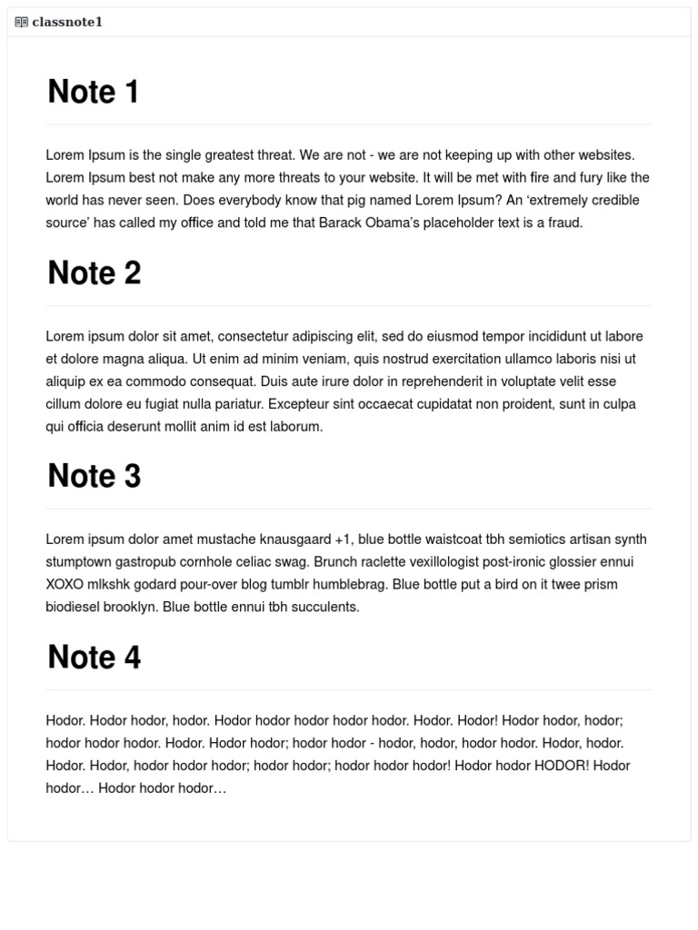 Classnote 4 | PDF