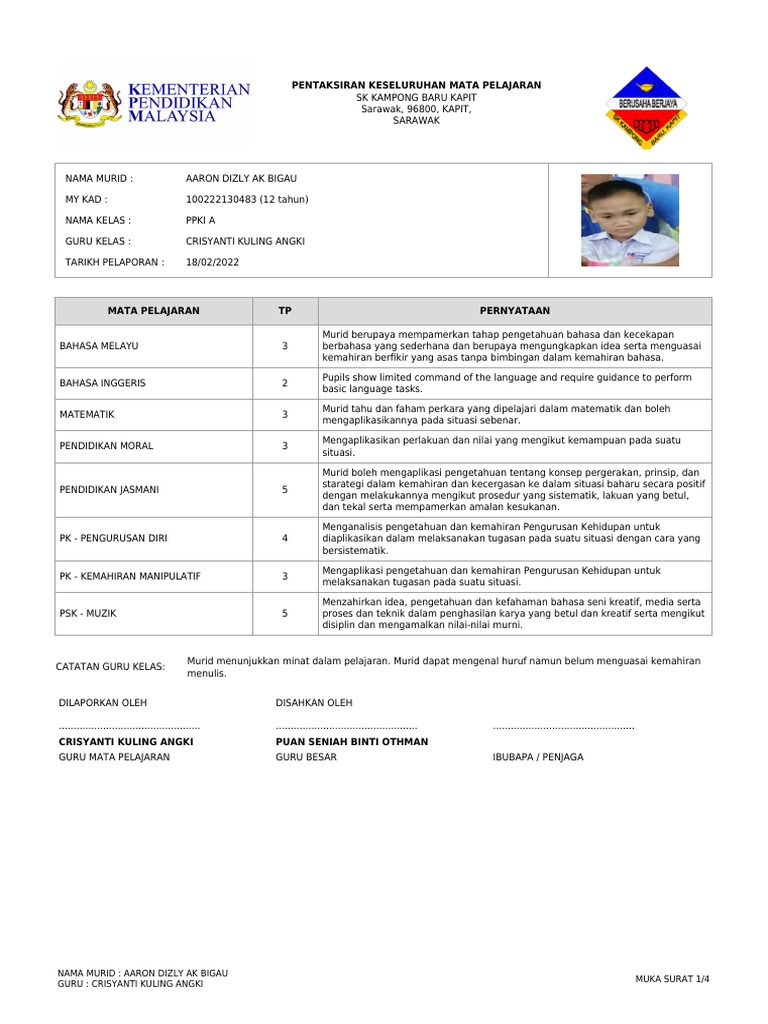 Ulasan Murid Ppki A | PDF