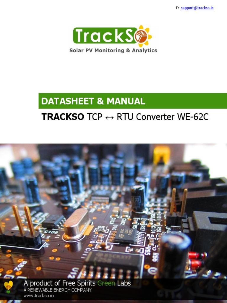 Datasheet & Manual: TRACKSO TCP RTU Converter WE-62C | PDF | Local Area ...