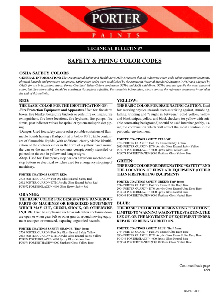 Safety Piping Color Codes | PDF | Fire Sprinkler System | Fires