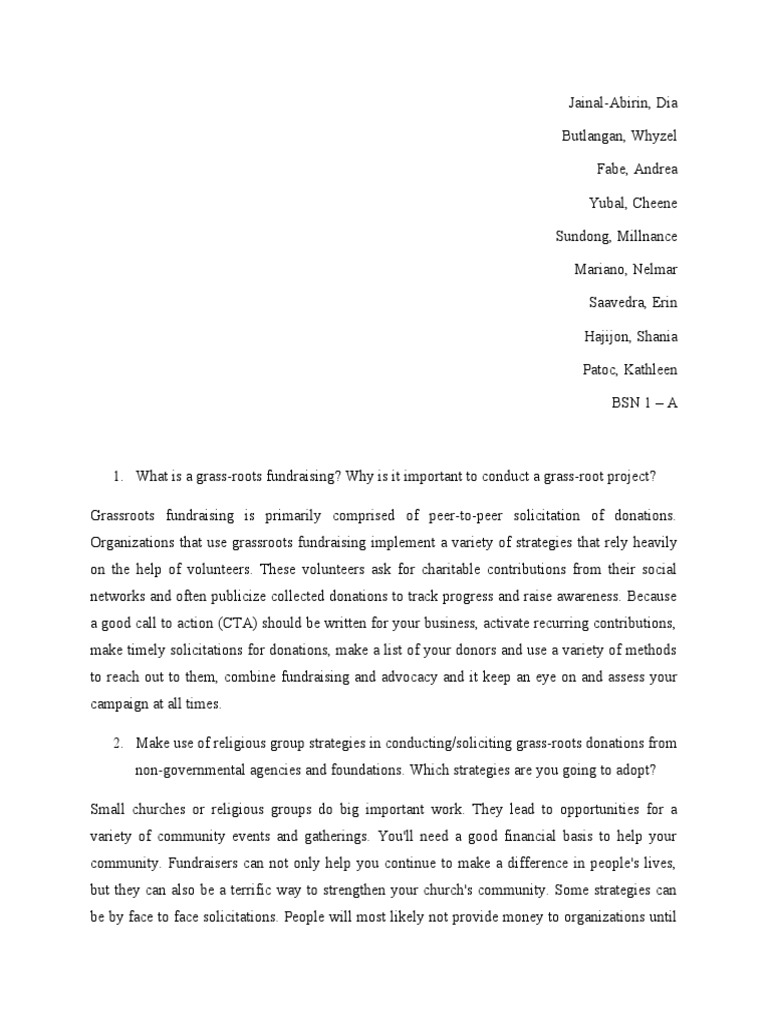 NSTP Activity 3 | PDF | Fundraising | Social Media