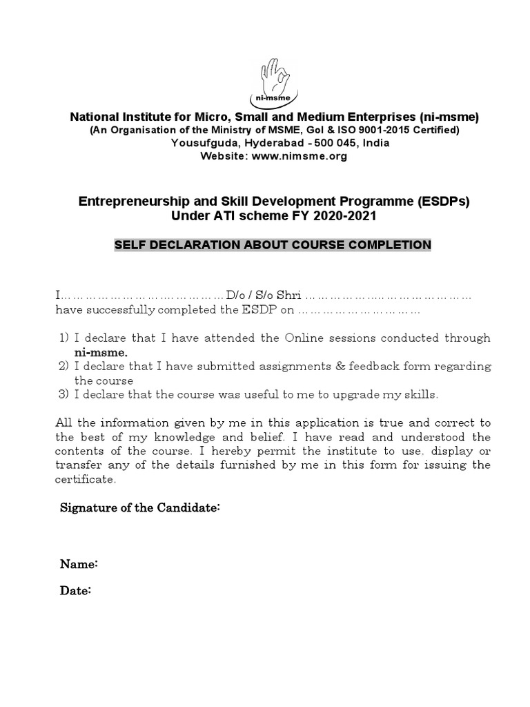 Declaration Form | PDF