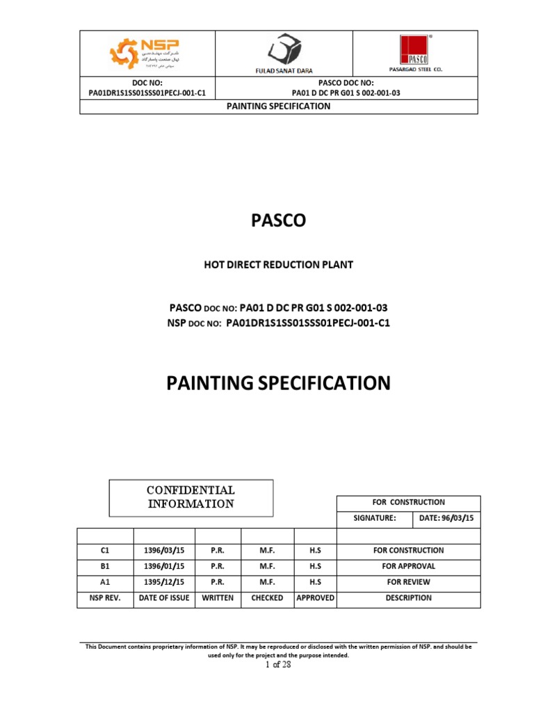Painting Specification | PDF | Paint | Corrosion