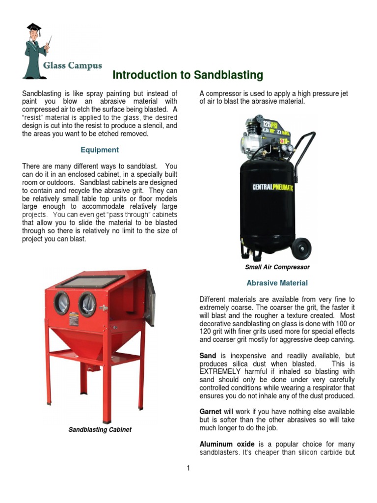 Intro To Sandblasting | PDF | Abrasive | Mirror