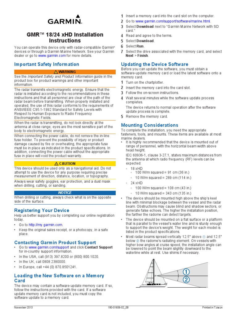GMR™ 18/24 XHD Installation Instructions: Important Safety Information ...