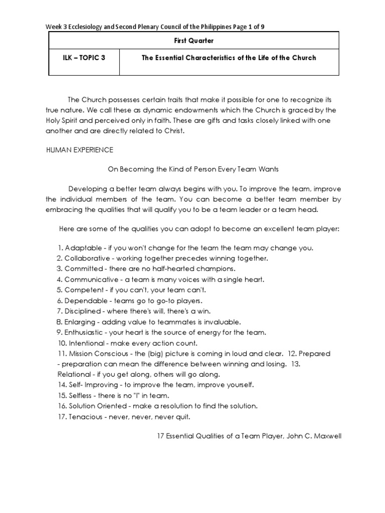 The Essential Characteristics | PDF | Christian Church | Catholic Church