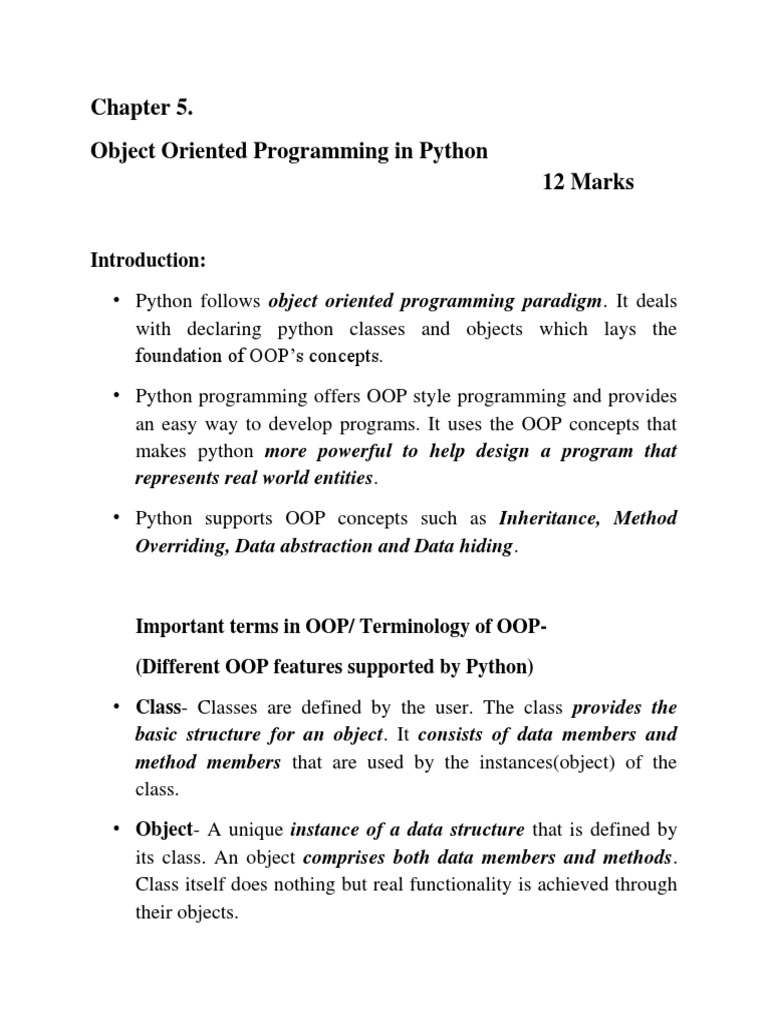 Pwp Chapter 5 Pdf Method Computer Programming Inheritance Object Oriented Programming 2063