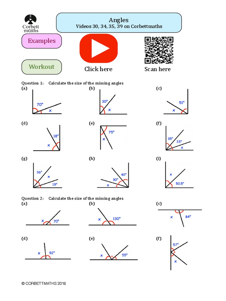 Angles On Line at Point and Vertically Opp | PDF | Nature