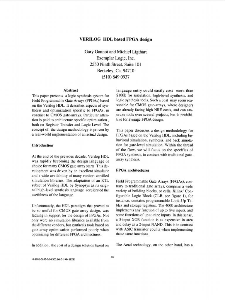 Ivc 1994 323743 | PDF | Field Programmable Gate Array | Hardware ...