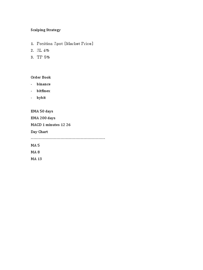 Scalping - Order Book | PDF