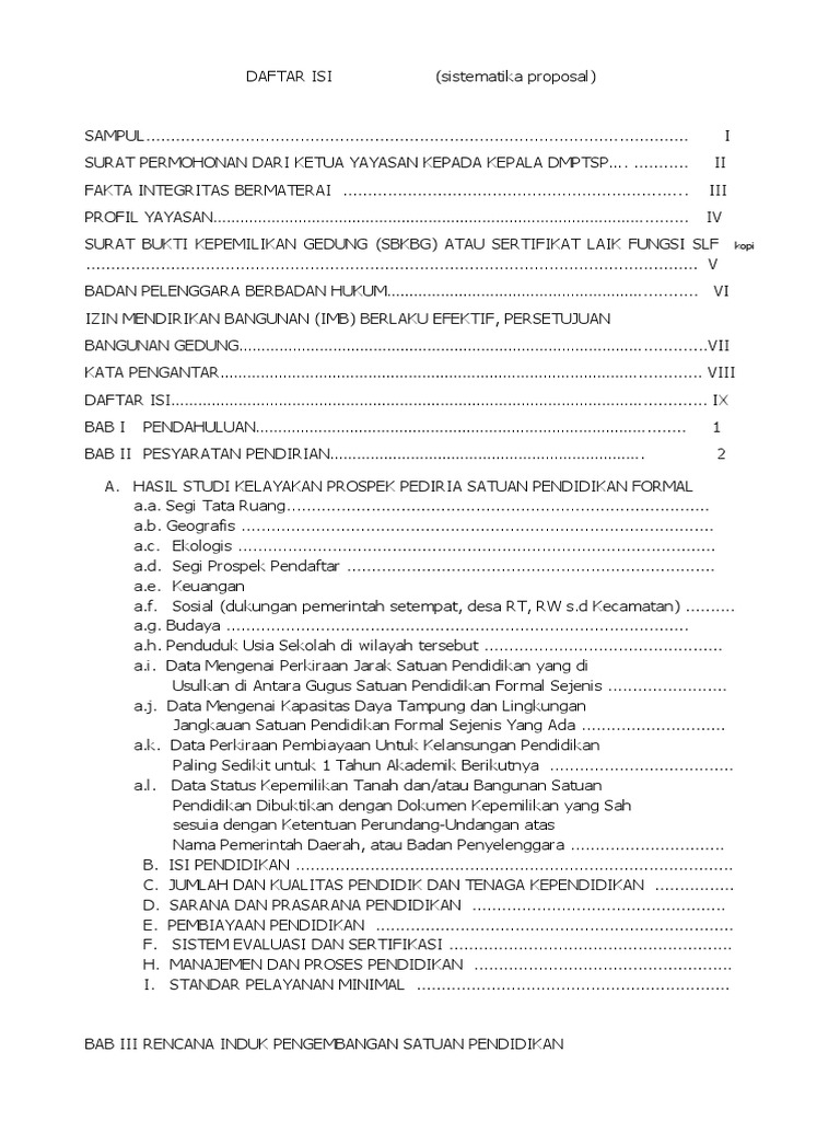 Proposal Pendidikan | PDF