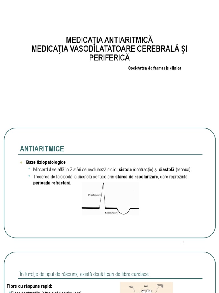 Antiaritmice Vasodilatatoare | PDF