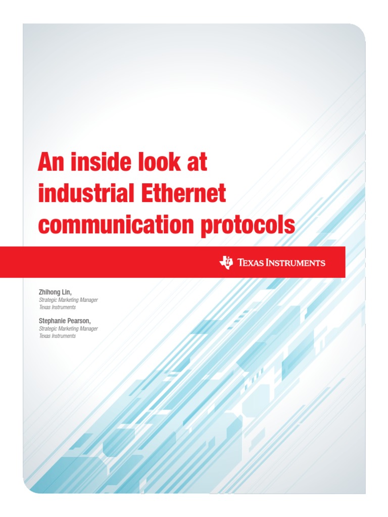 An Inside Look at Industrial Ethernet Communication Protocols | PDF ...