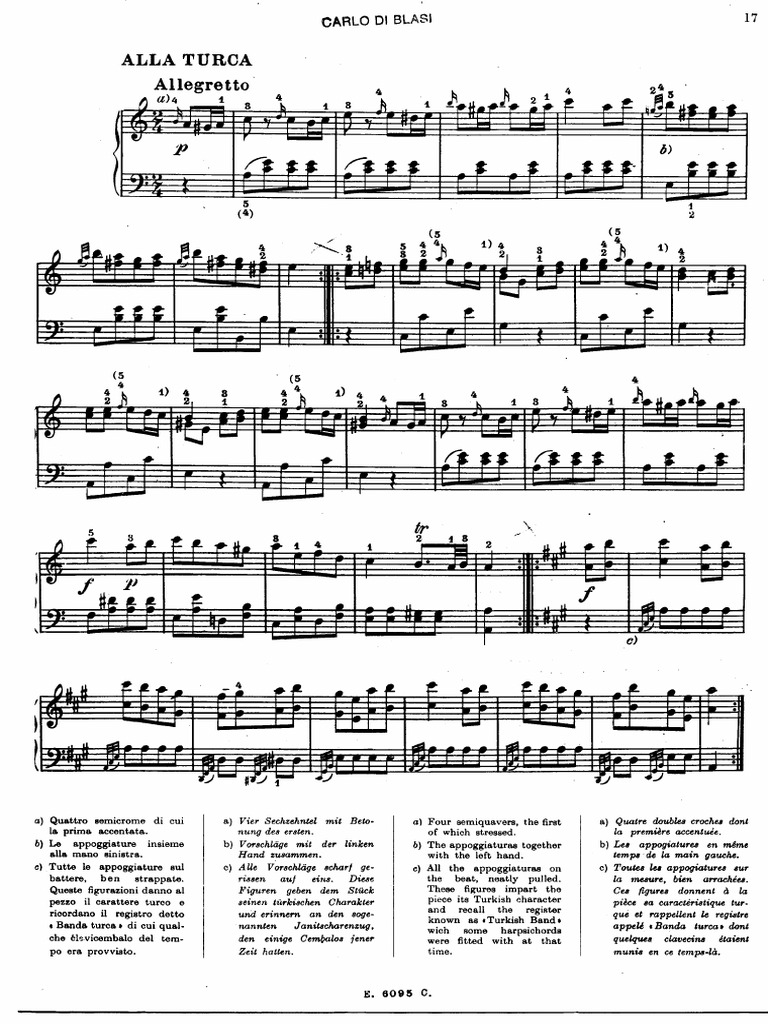 Mozart-Marcia Alla Turca | PDF