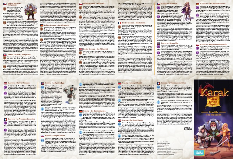 Albi Karak Novi Hrdinove Sidha Kirima A Elspeth Pravidla K Rozsireni | PDF